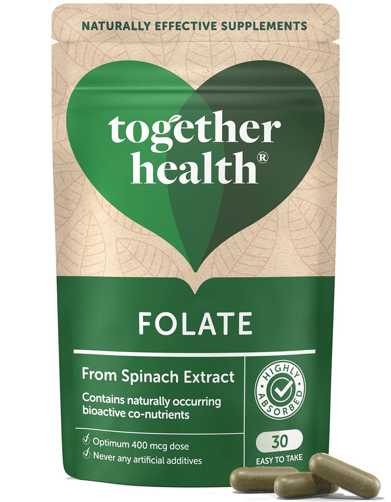 Folate from Spinach - Natural Folic Acid Alternative – Together Health