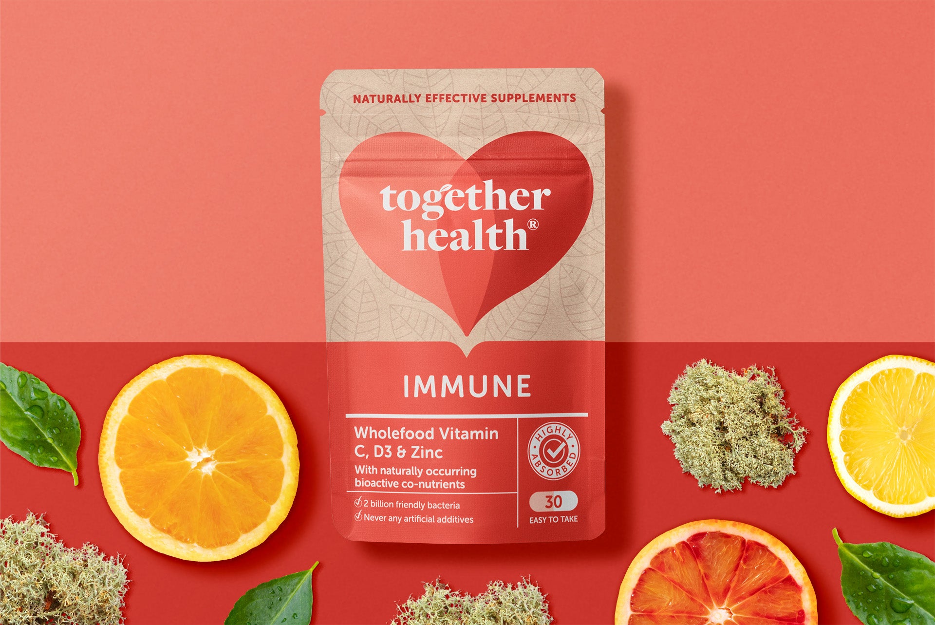 Vitamin C And Zinc Tablets - Vegan - Together Health