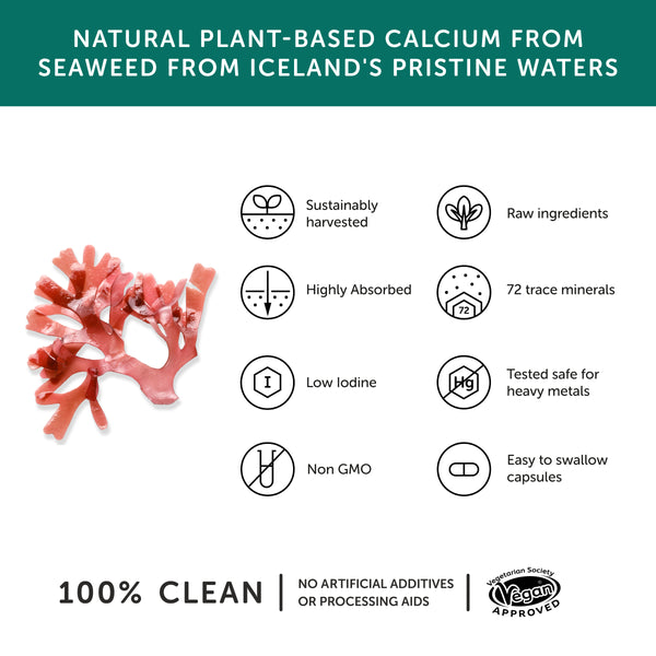 Calcium Supplements - Natural Vegan Seaweed - Together Health